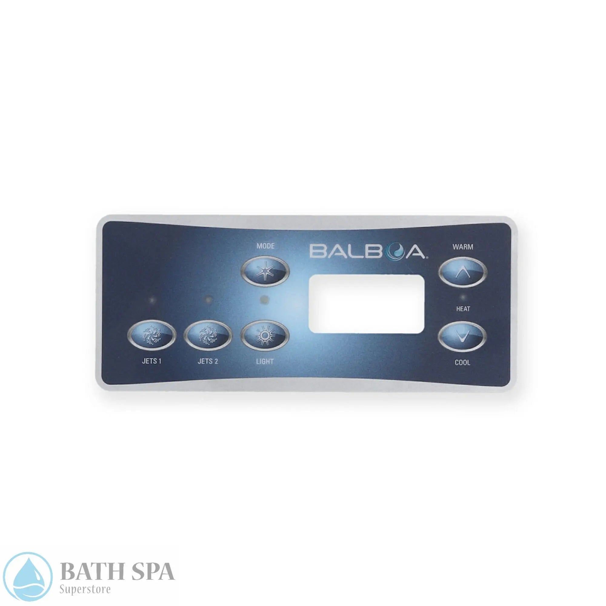 Balboa 6-Button Serial Std Topside Overlay [2 Pump] (10402)