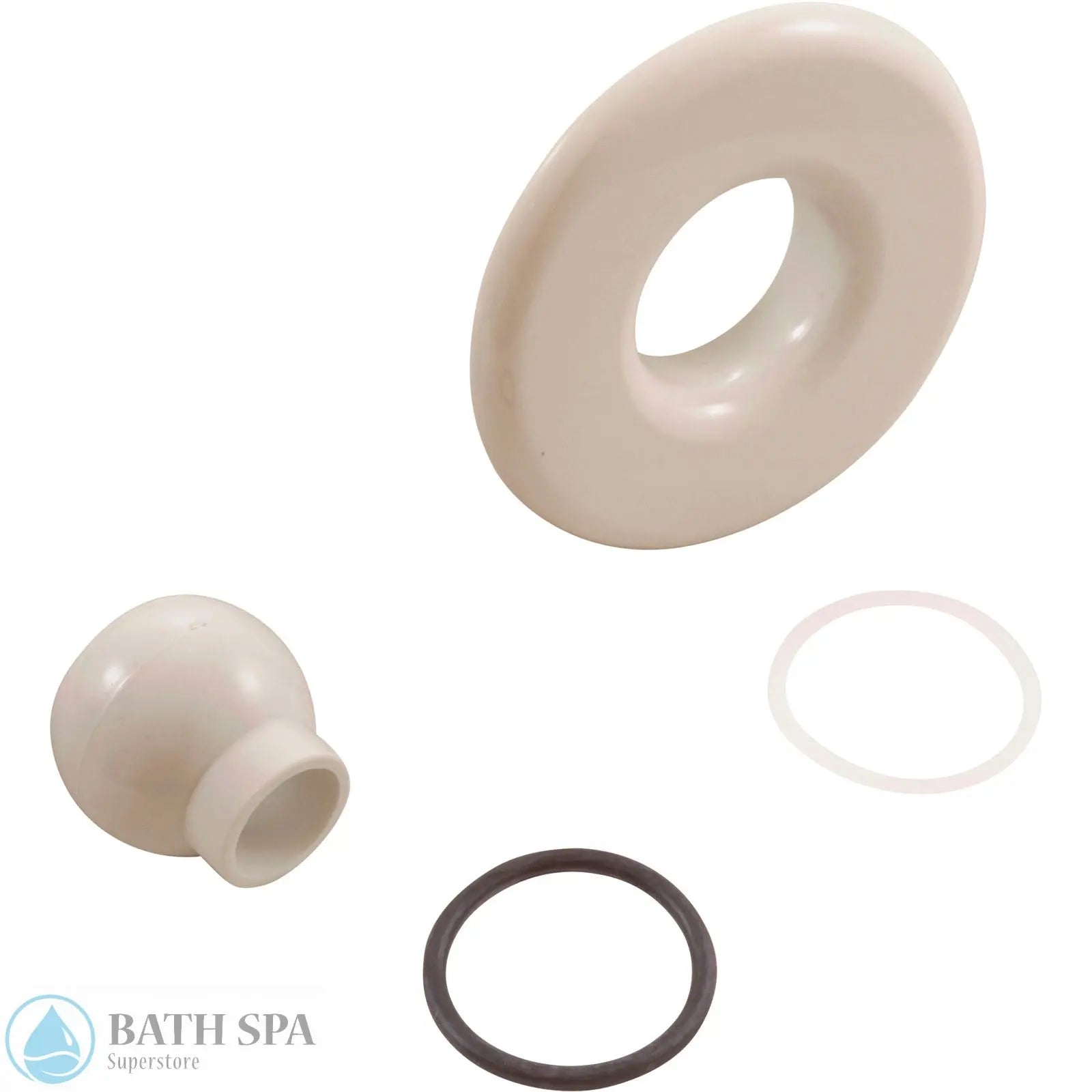 Balboa Slimline Escutcheon & Eyeball Assembly [Biscuit] (10-3955)