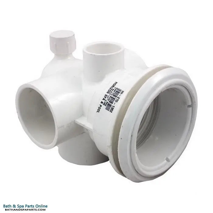 Waterway Quad Flo Body w/Wall Fitting [1 x 2 S x 2 S] (212-4010)