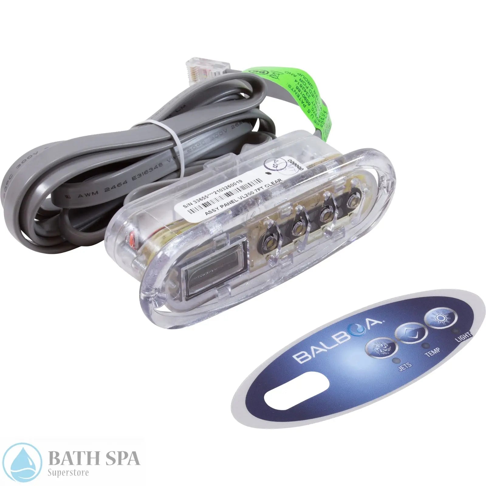 Balboa VL200 Mini Oval Digital LED Spa Topside Panel (52487)