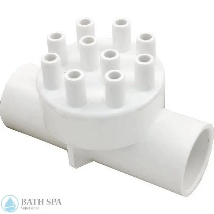 Waterway 10-Port Manifold [1" S x 1" S x (10) 3/8" B] (672-5080)
